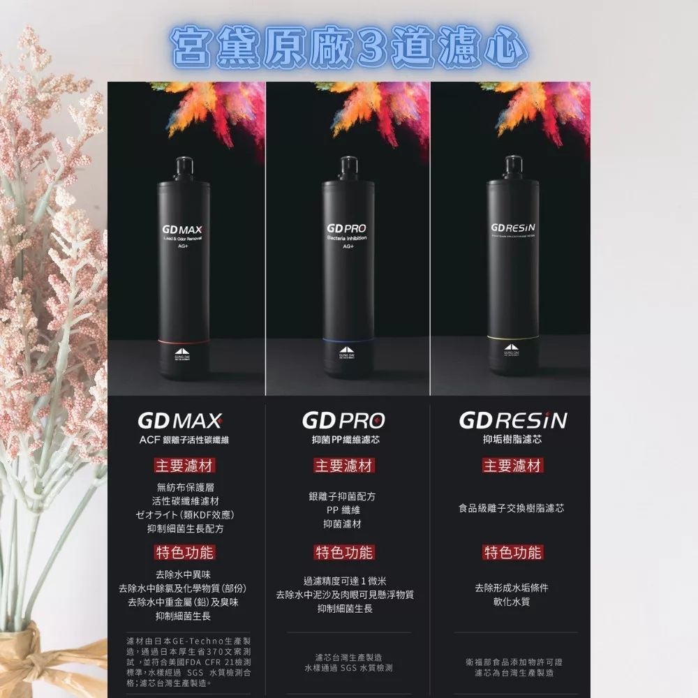 【宮黛】 GD CROSS III 新櫥下(冰溫熱)全智慧互動式飲水機(紳士銀/睿智黑) - 茗毅淨水